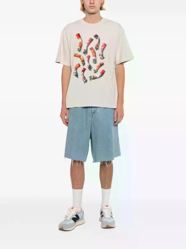 MELT Graphic-printed T-shirt - Neutrals