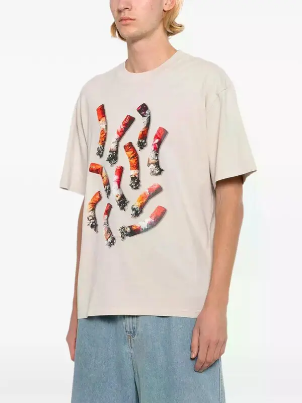 MELT Graphic-printed T-shirt - Neutrals