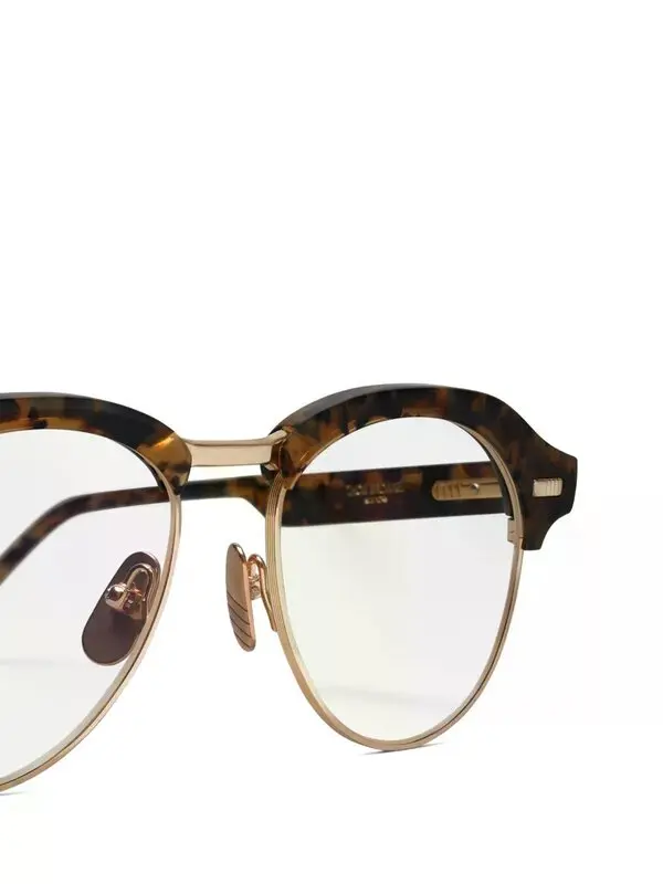 Thom Browne Tortoiseshell-effect Pilot Glasses