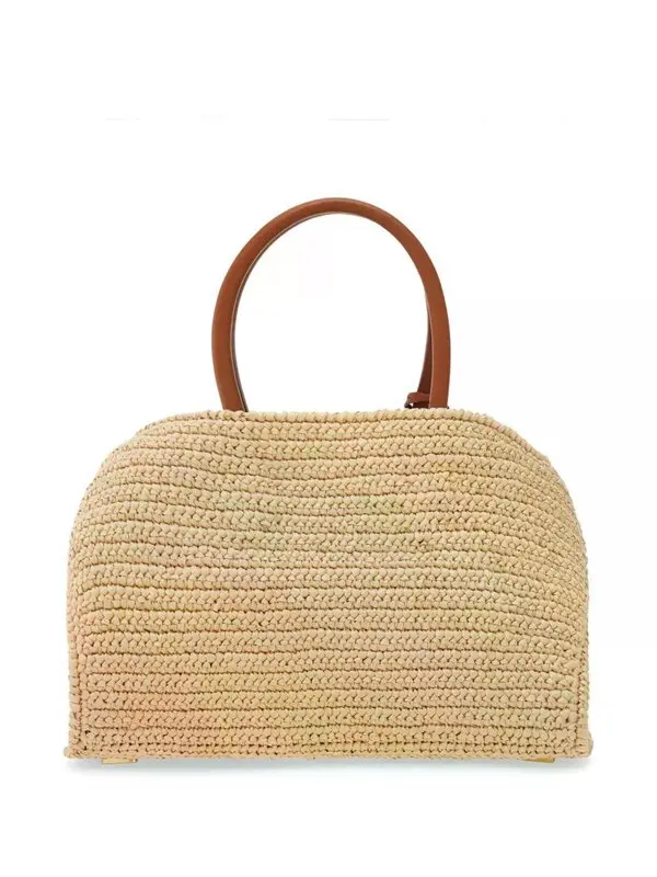 FERRAGAMO Hug Woven-raffia Tote Bag