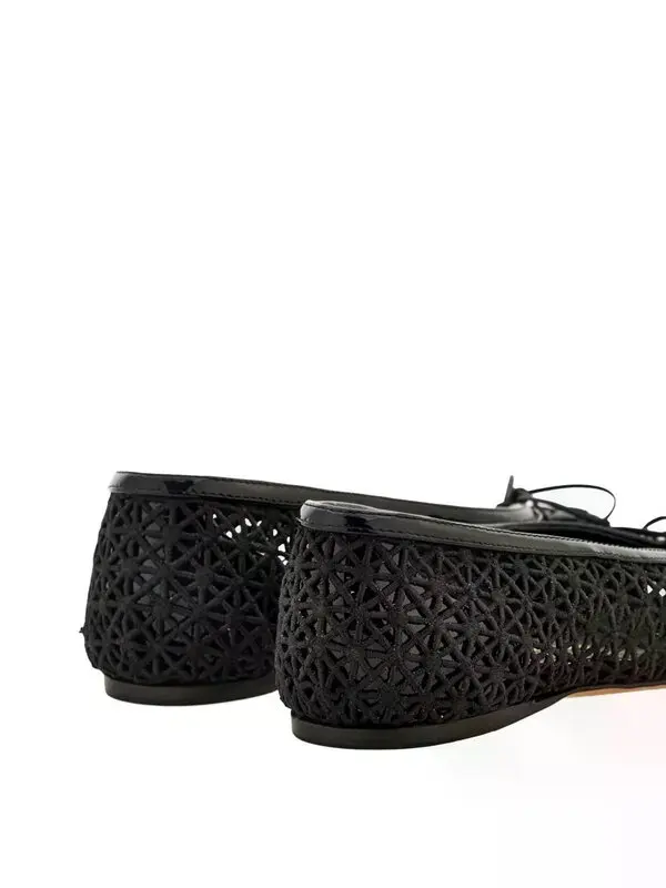 FERRAGAMO Macramé Lace Ballet Flats