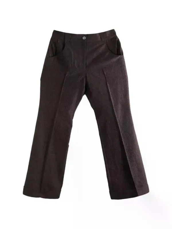 KIKO KOSTADINOV Jacquard-pattern Turn-up Trousers