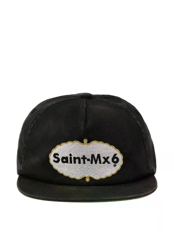 SAINT MXXXXXX Logo Patch Cap - Black