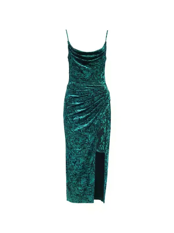 Tadashi Shoji Juneau Snakeskin Midi Dress