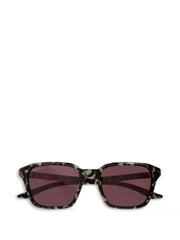 Gucci Logo-detail Sunglasses - Brown