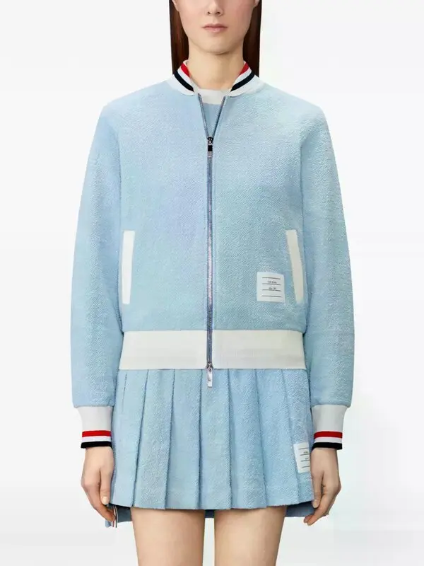 Thom Browne Rwb-stripe Bomber Jacket