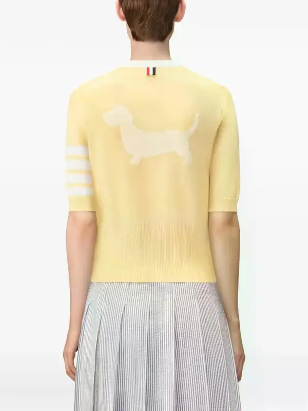 Thom Browne Hector Motif 4-bar T-shirt