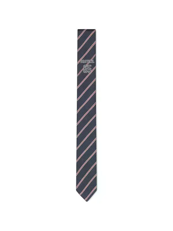 Thom Browne Jacquard-stripe Tie - Blue