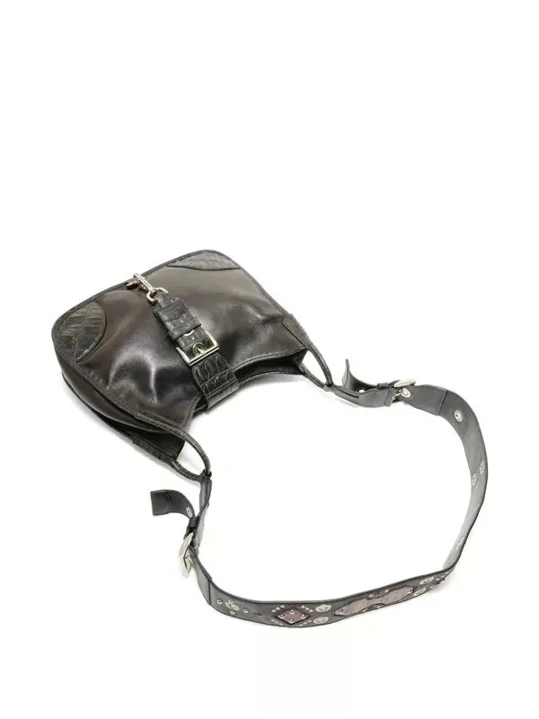 Prada Embellished Leather Shoulder Bag