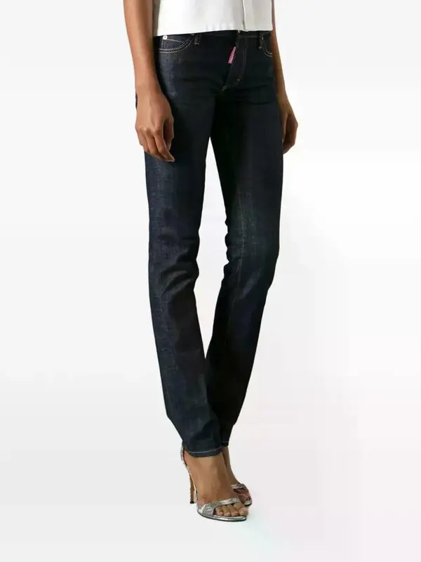 Dsquared2 Leopard-print Slim Fit Jeans