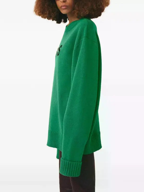 Stella McCartney Sos Embroidered Wool Sweater