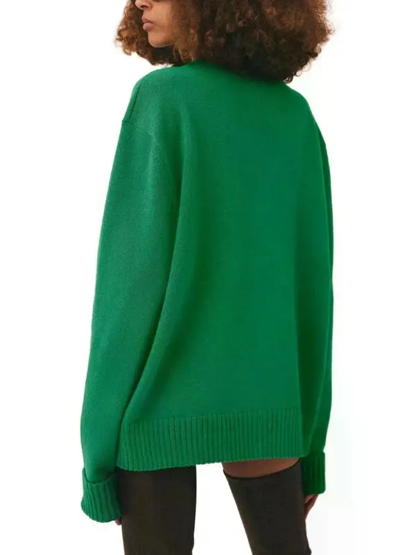 Stella McCartney Sos Embroidered Wool Sweater