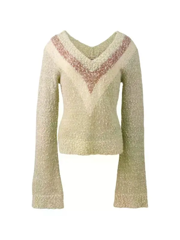 KNWLS Speckled V-neck Sweater