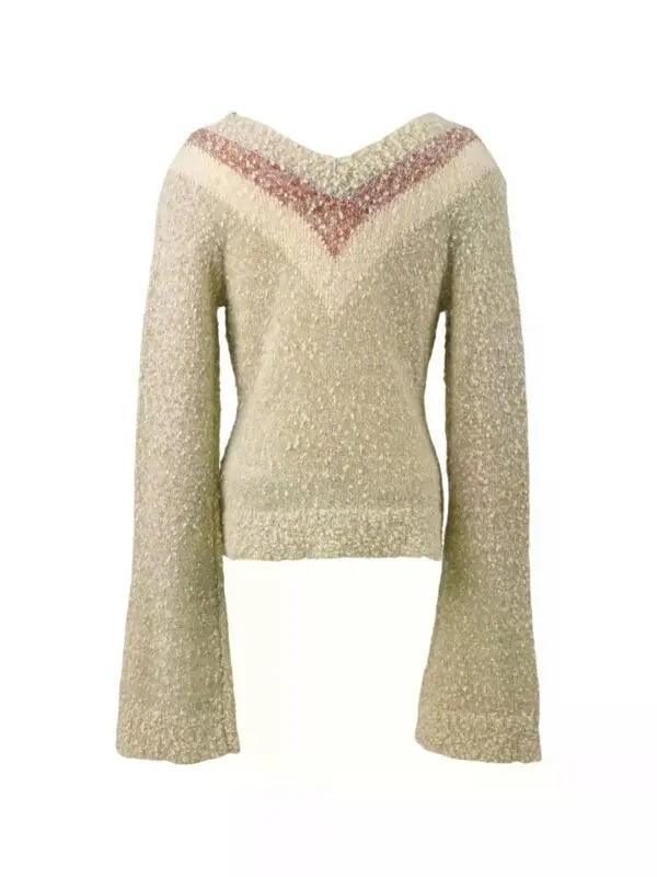 KNWLS Speckled V-neck Sweater