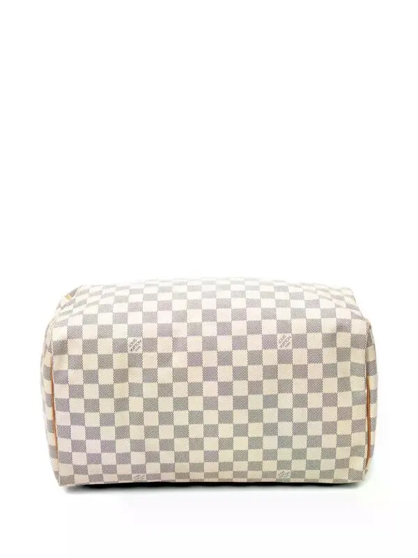 LOUIS VUITTON Speedy 35 Luggage Bag - White