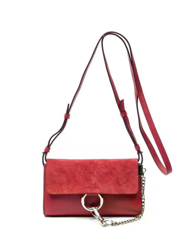 Chloé Faye Mini Shoulder Bag - Red
