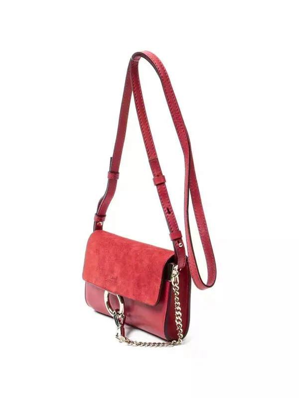 Chloé Faye Mini Shoulder Bag - Red