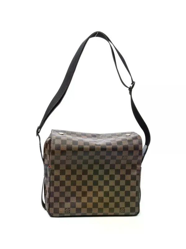LOUIS VUITTON Damier Ebène Naviglio Messenger Bag - Brown