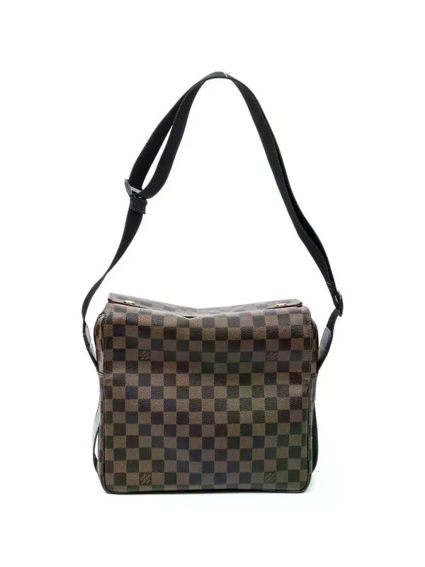 LOUIS VUITTON Damier Ebène Naviglio Messenger Bag - Brown