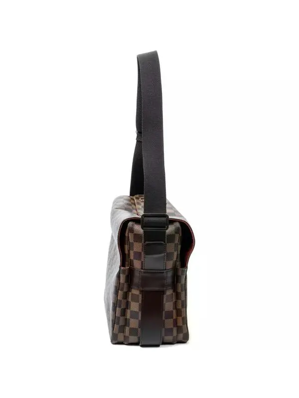 LOUIS VUITTON Damier Ebène Naviglio Messenger Bag - Brown