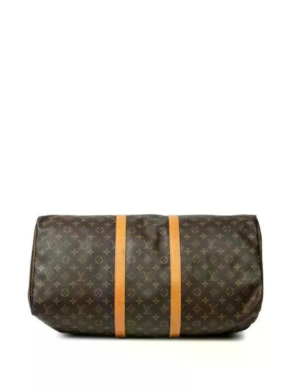 LOUIS VUITTON Monogram Keepall Holdall Bag - Brown