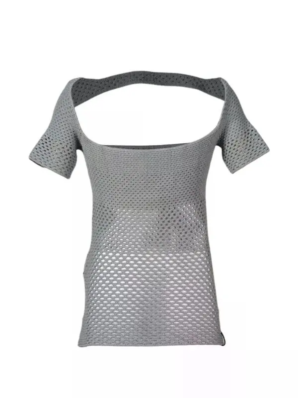 ISA BOULDER Fishnet Cut-out Top