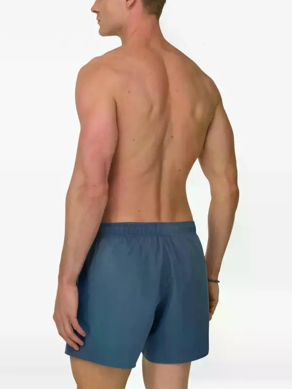 Boggi Milano Technical Swim Shorts With Drawstring Waistband