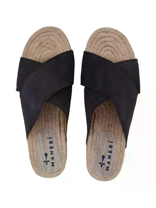 Manebí Suede Crossed-strap Sandals