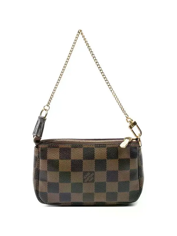 LOUIS VUITTON Chain Clutch Bag - Brown