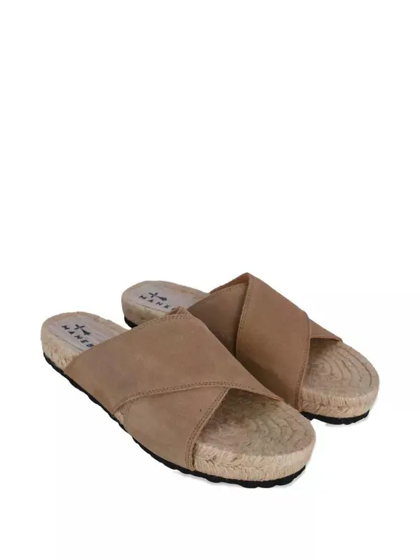 Manebí Crossover Strap Suede Sandals