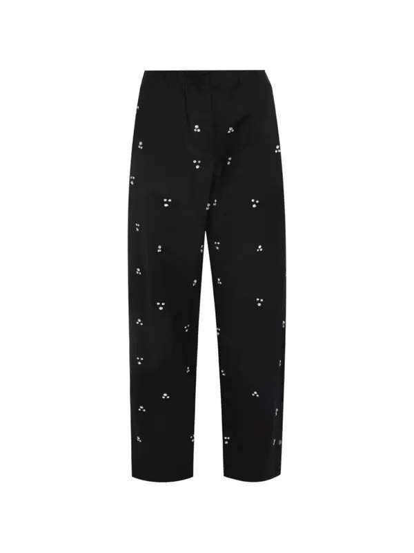 A PAPER KID Crystal Embellished Trousers