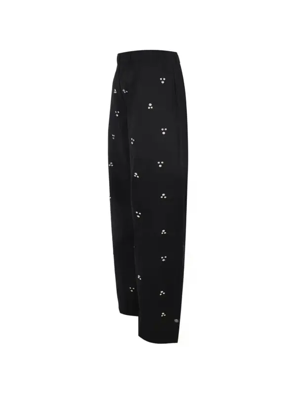 A PAPER KID Crystal Embellished Trousers