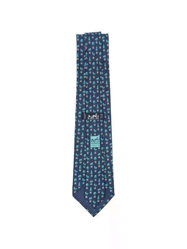 Hermès Patterned Neck Tie