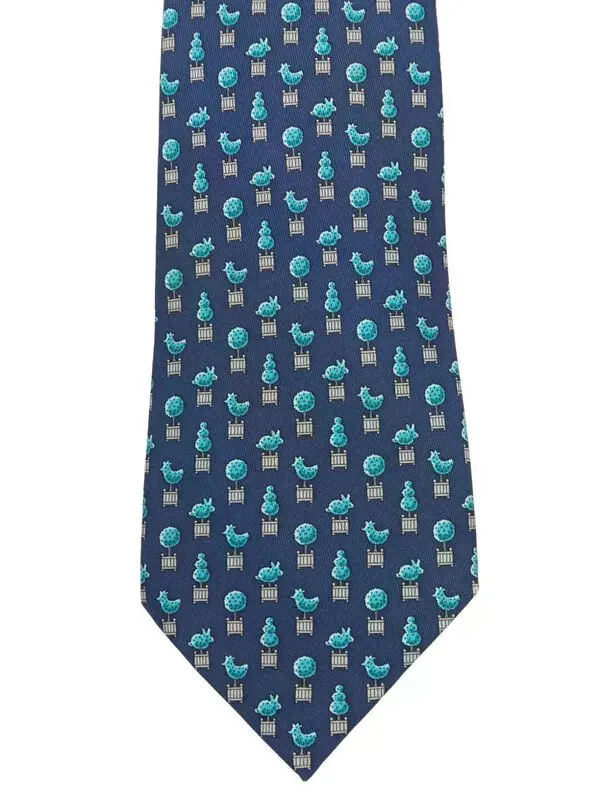 Hermès Patterned Neck Tie