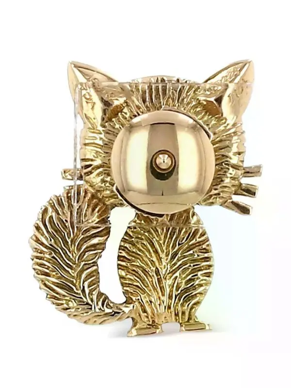 Van Cleef & Arpels 18k Yellow Cat Brooch