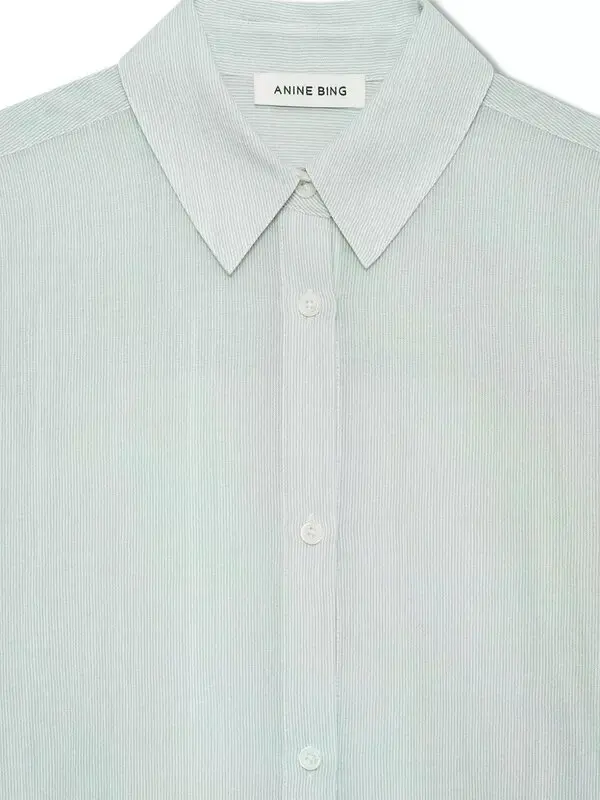 ANINE BING Plaza Striped Shirt