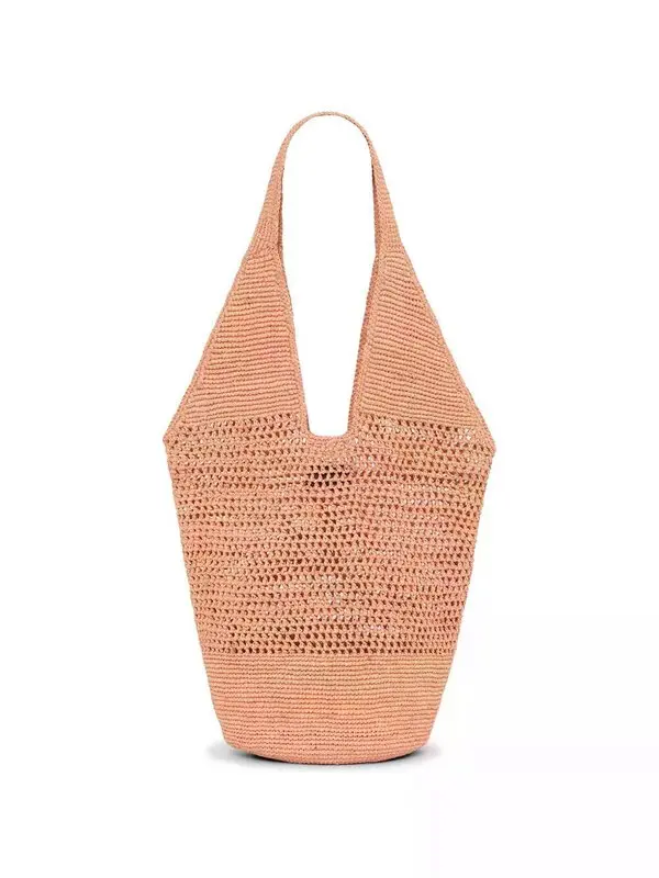 ANINE BING Leah Raffia Tote Bag