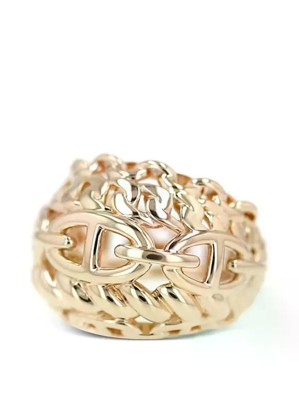 Hermès Chaîne D'ancre Multichaînes Ring In Yellow