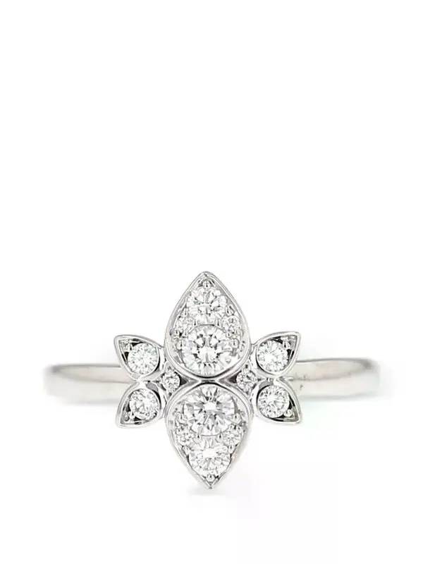 Cartier 1990 Inde Mystérieuse Diamond Ring - Silver