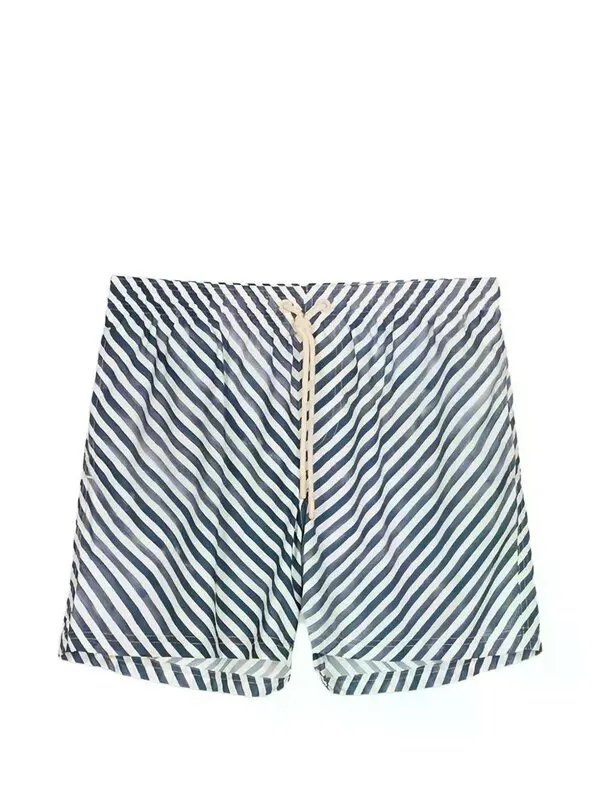 MOSSO SUN WEAR Striped Swim Shorts - Blue