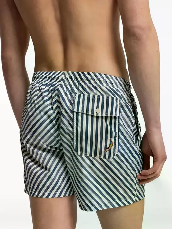 MOSSO SUN WEAR Striped Swim Shorts