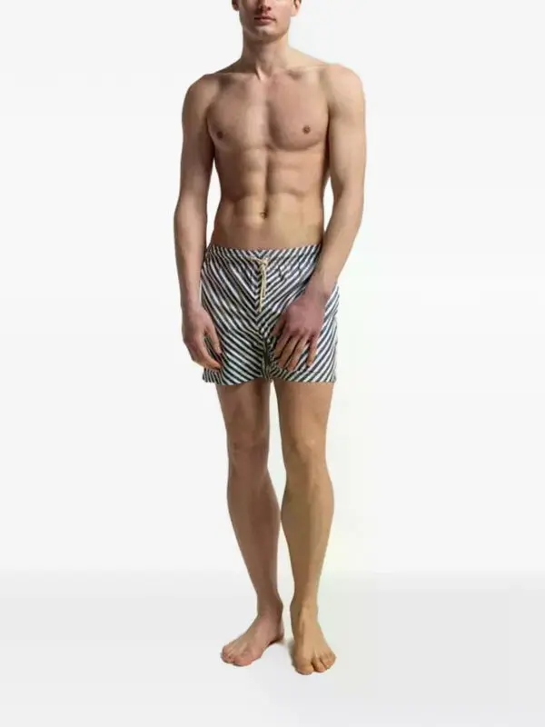 MOSSO SUN WEAR Striped Swim Shorts