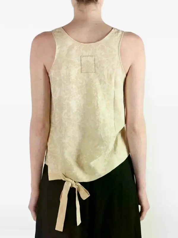 UMA WANG Damask Pattern Tie-fastening Top