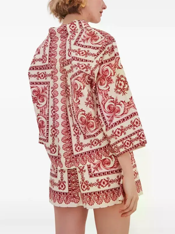 Cara Cara Erica Scarf-print Shirt