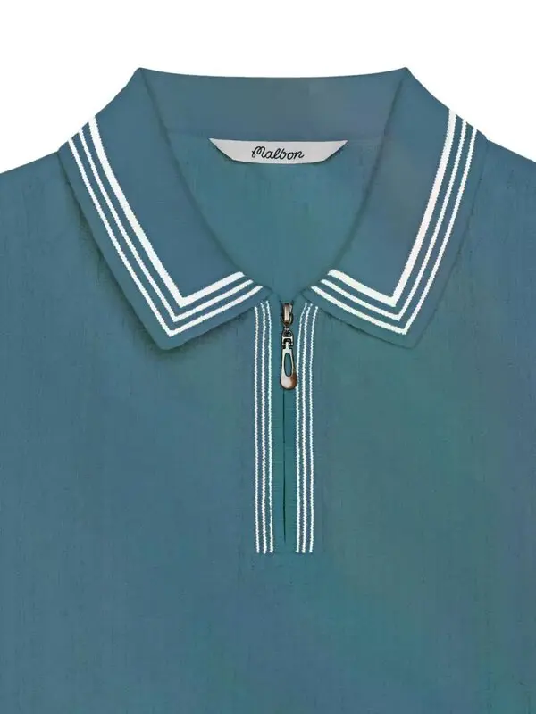 MALBON Navarro Stripe-trim Polo Shirt