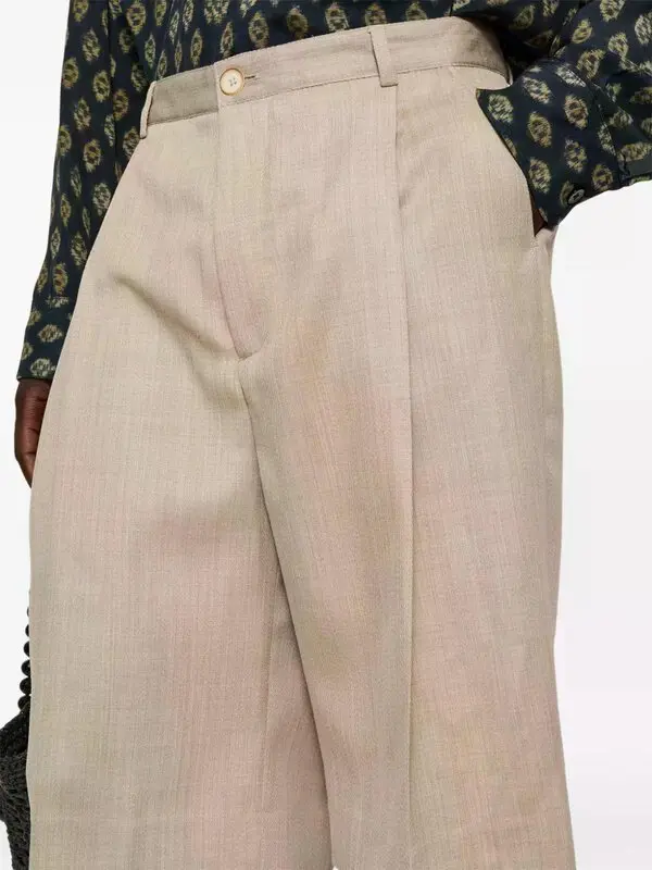 CMMN SWDN Pleated Wide Leg Shorts - Grey