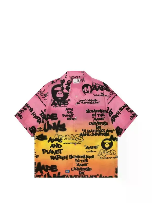 AAPE BY *A BATHING APE Aapeunvs Graffiti-print Shirt