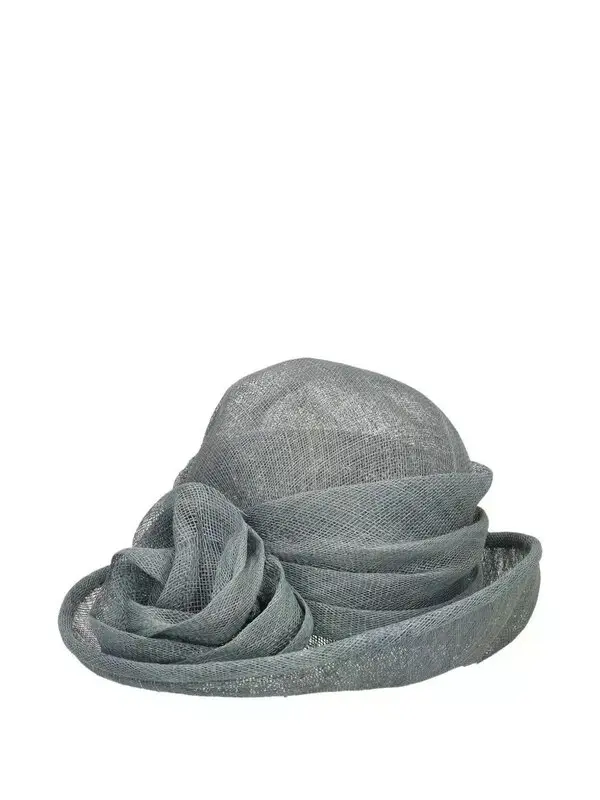 Vintage Floral Detail Hat - Blue