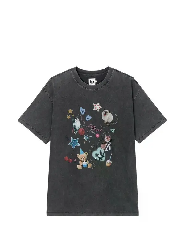 B+AB Graphic Print Cotton T-shirt