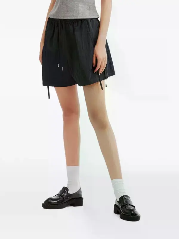 B+AB Drawstring Waist Side-tie Mini Shorts